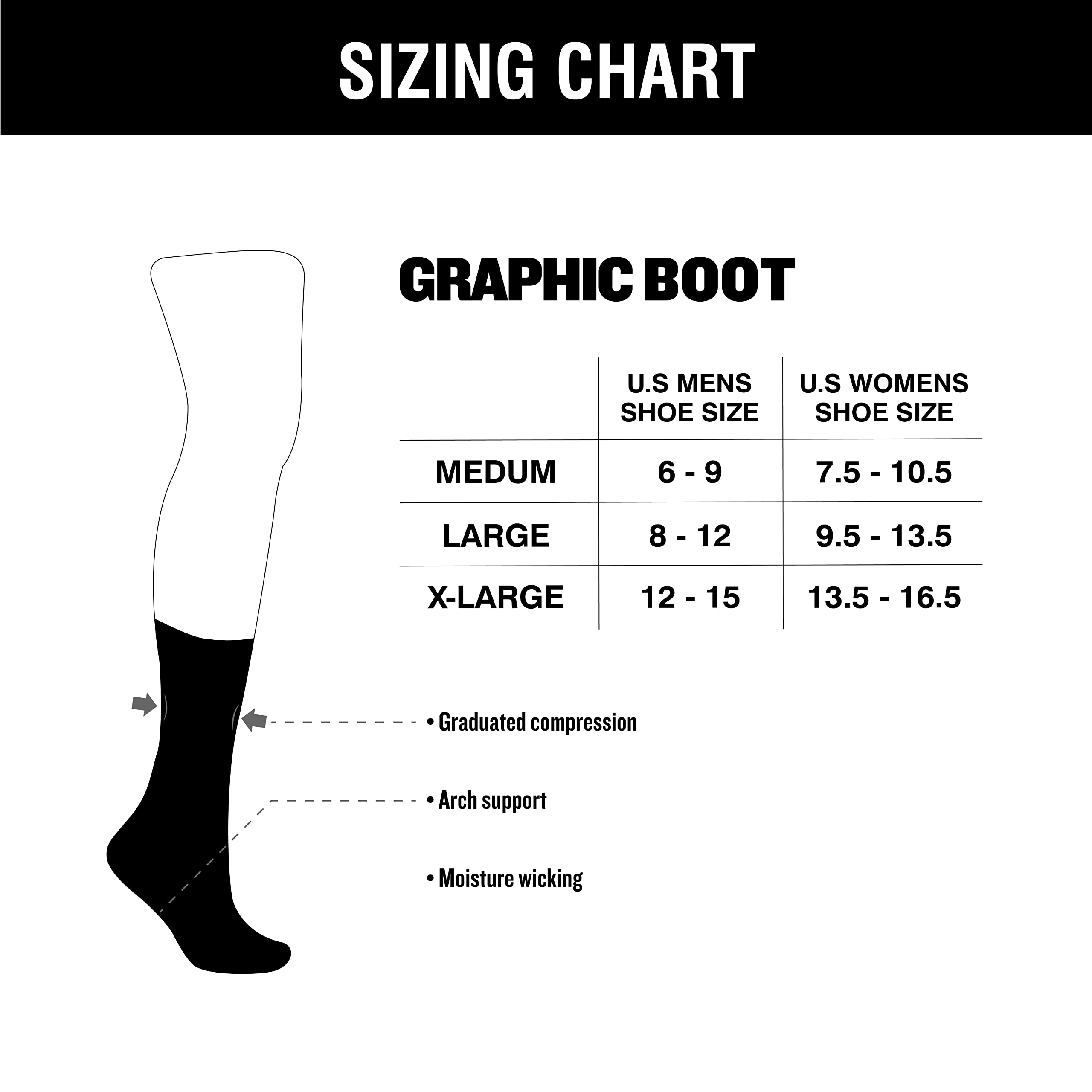 HOOey Graphic Boot Socks Western-Inspired Boot Socks for Men | Totem | Large | Single Pair