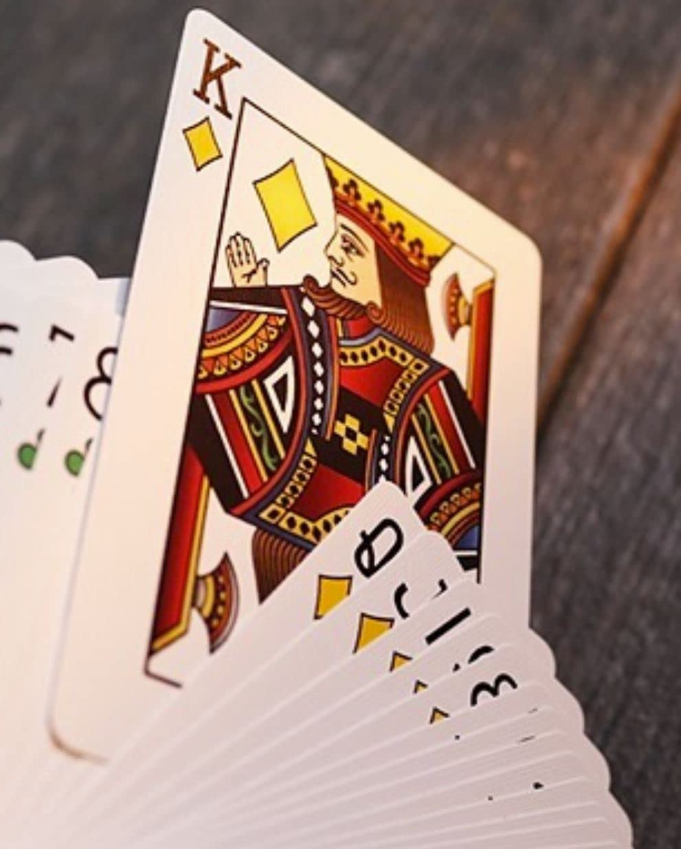 Hesslers (Blue) Rider Back Playing Cards, Unique Four-Color Suites (Includes Poker Hand Reference Cards)