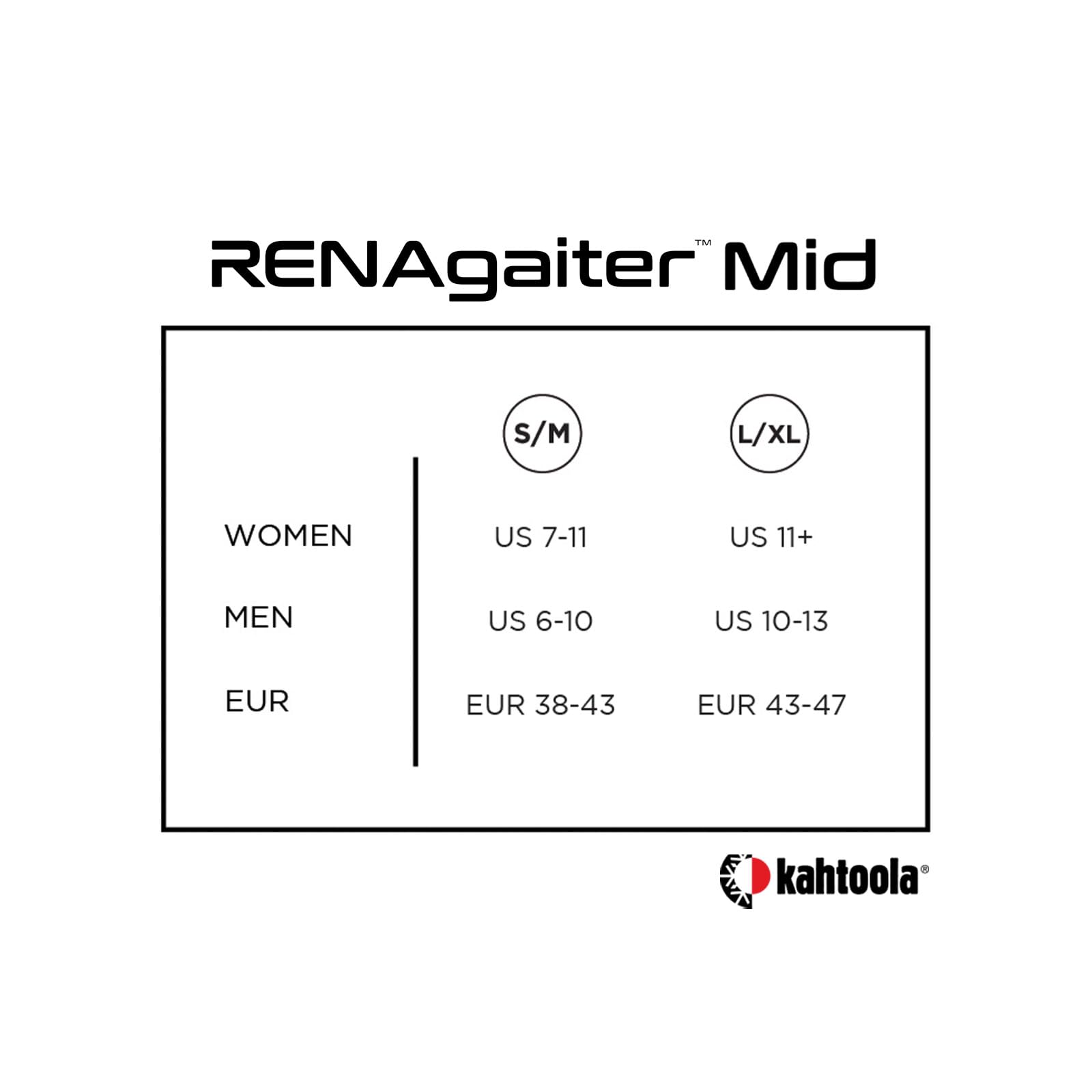 Kahtoola RENAgaiter Mid Gaiters for Hiking, Mountaineering, Trail Running, Shoe & Boot Protection in Mud, Snow & Ice - Ponderosa Green - Small|Medium