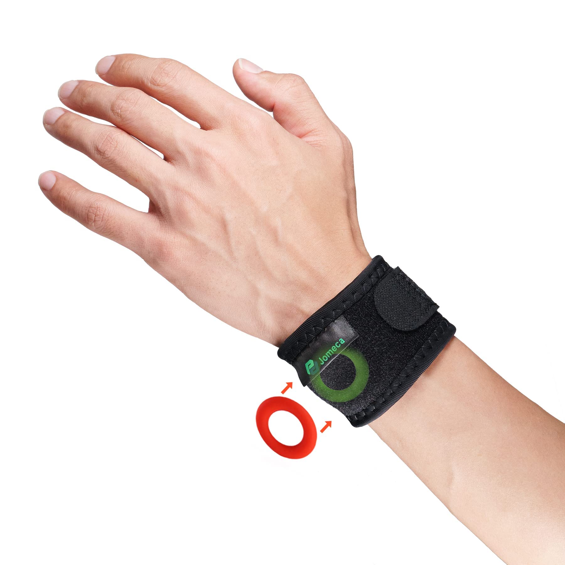 JOMECA Replaceable Wrist Brace for TFCC Tear, Ulnar Wrist Band with Two Pads for Ulnar Sided Wrist Pain, DRUJ Instability, Triangular Fibrocartilage Complex Injury, Fit Right & Left Hand (L/XL)