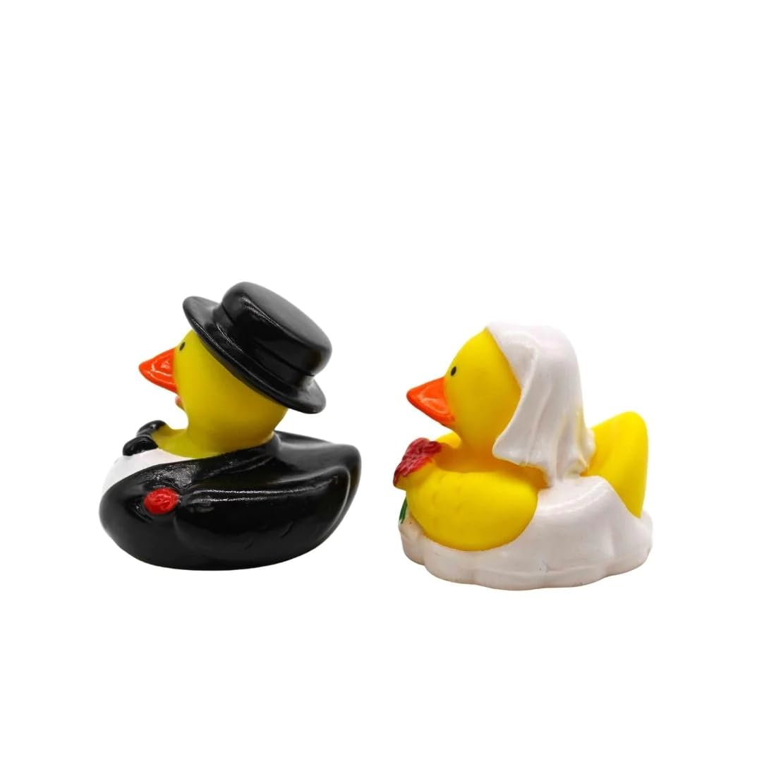 Mardi Gras Spot 2" Bride and Groom Rubber Duck (Dozen)