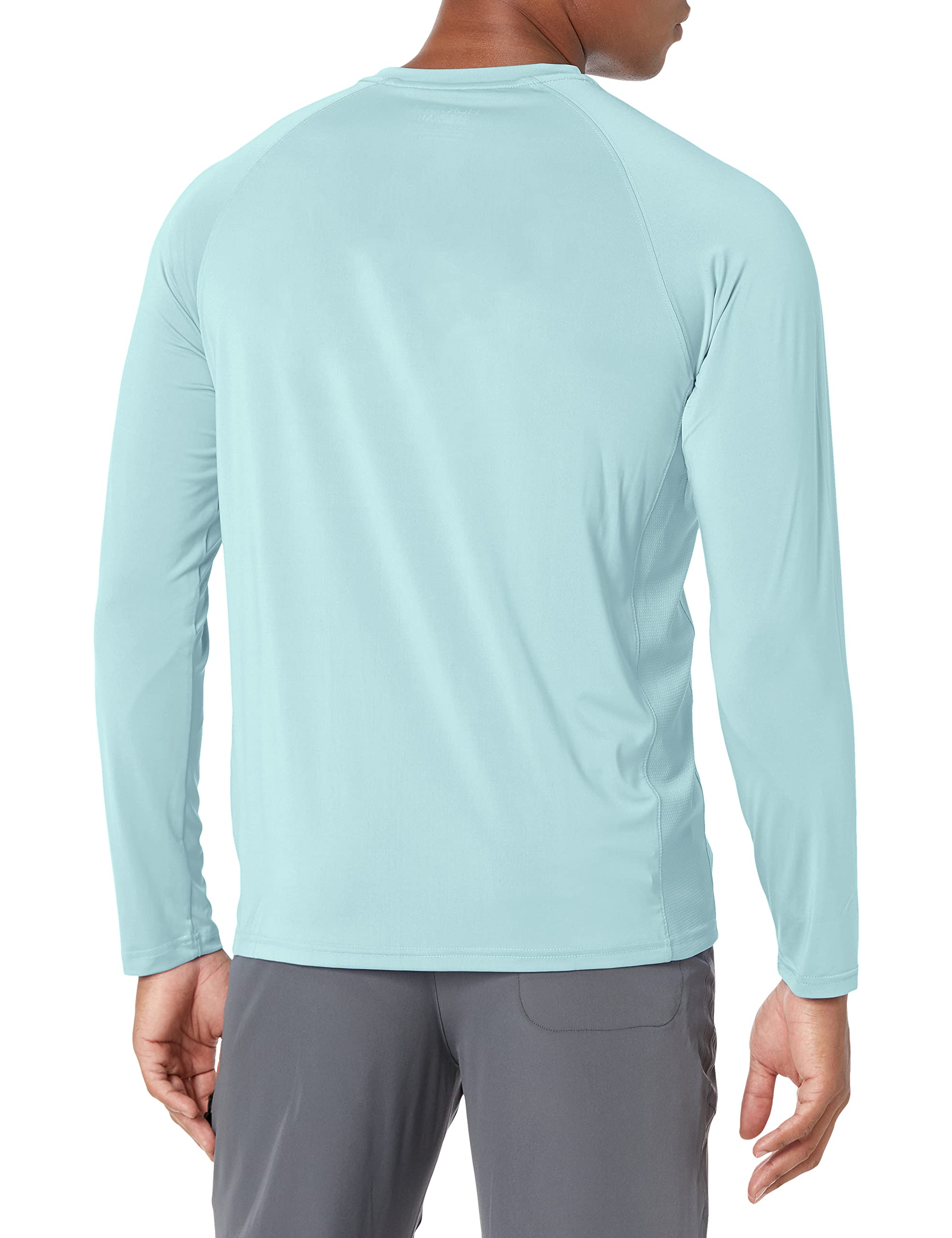 HUK Men's Standard Pursuit Long Sleeve Sun Protecting Fishing Shirt, Outfitter-Ice Blue, Large