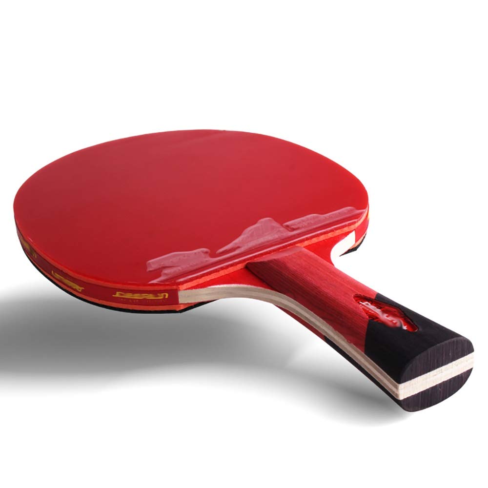 Hewen-Ping Pong Set Durable Portable Pingpong Paddle Table Tennis Racket Ping Pong Bat Set with 1 Rackets, 10 Balls Table Tennis Bat (Size : Long)
