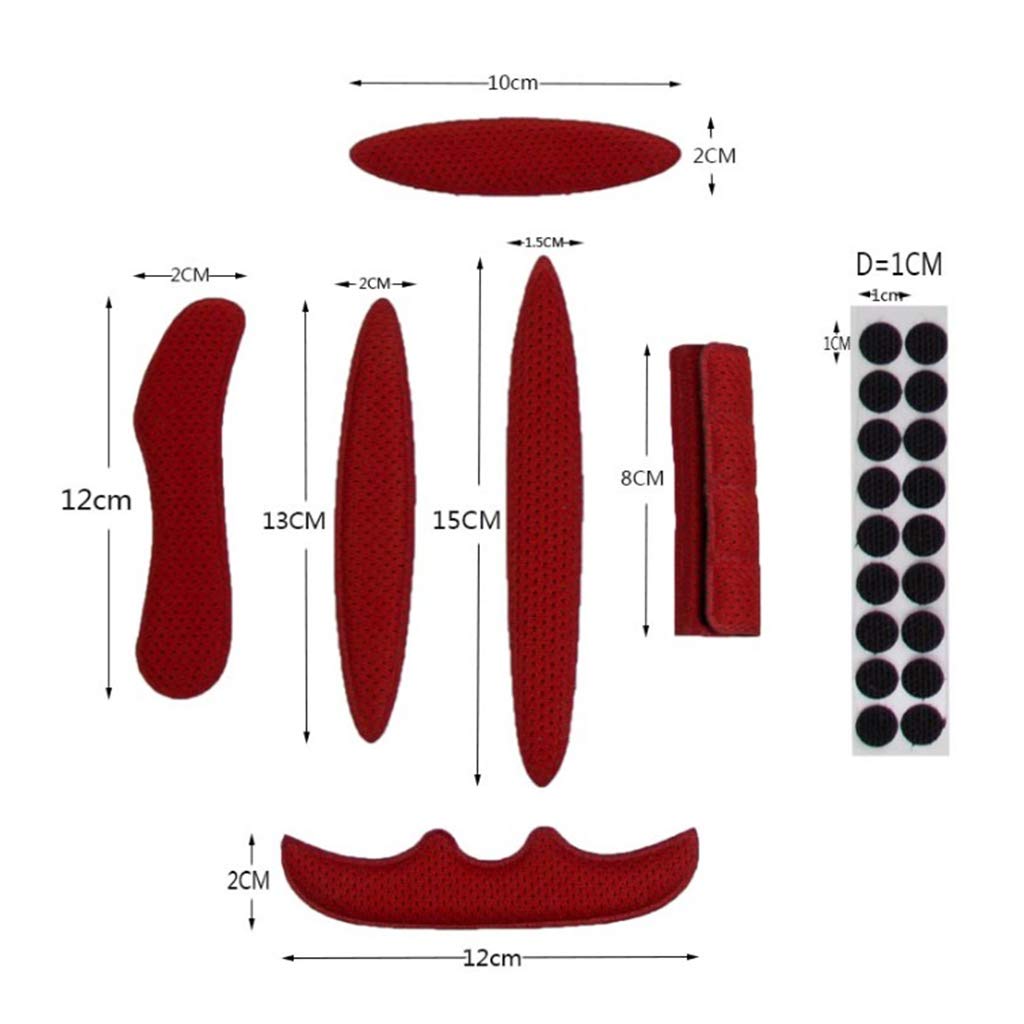 Jili Online Helmet Padding Kit Bicycle Replacement Universal Foam Pads Set for Bike Motorcycle Cycling Helmet - Chin Pad