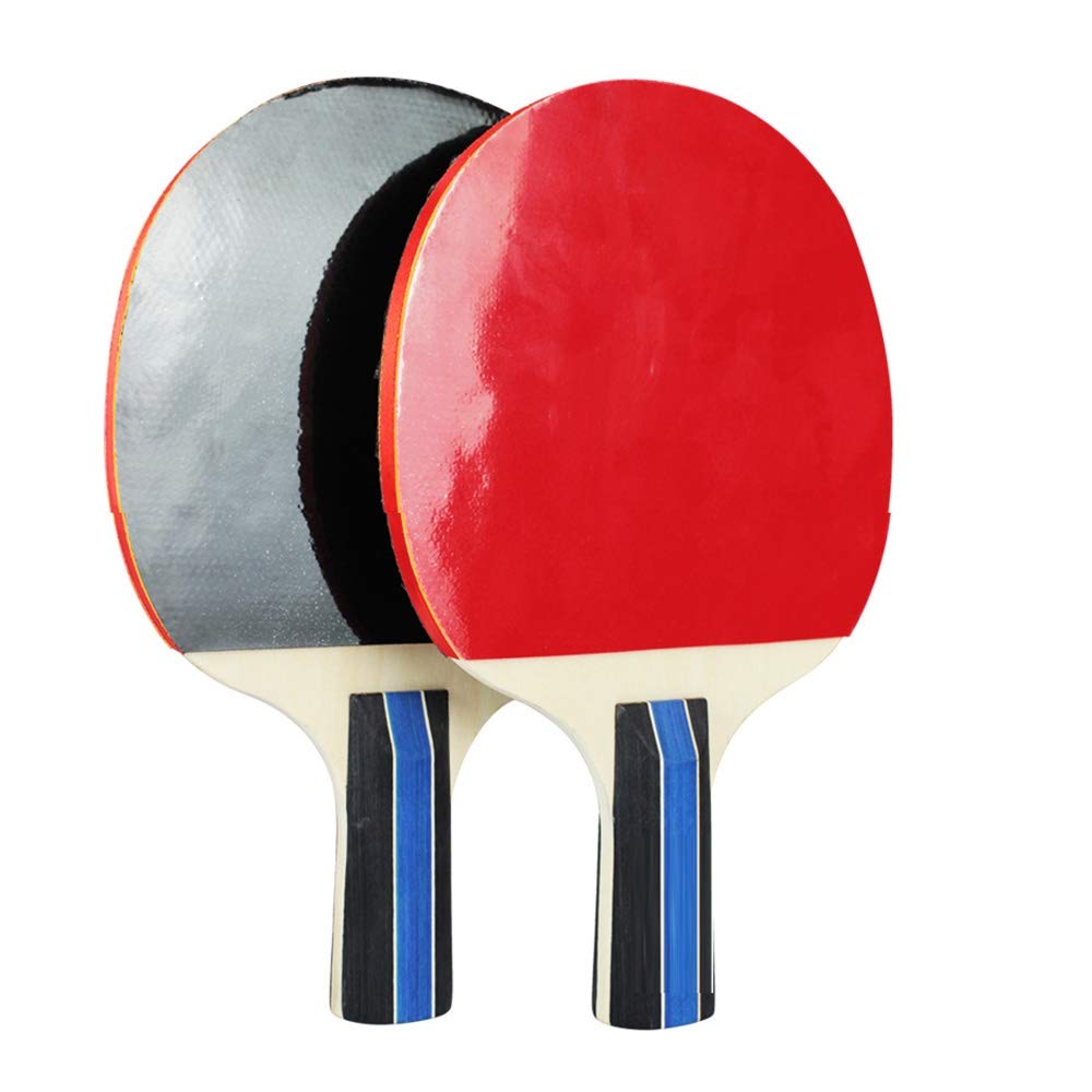 Hewen-Ping Pong Set Beginner Durable Table Tennis Racket Ping Pong Bat Ping Pong Bat Set with 2 Rackets, 3 Balls Table Tennis Bat (Size : Short)
