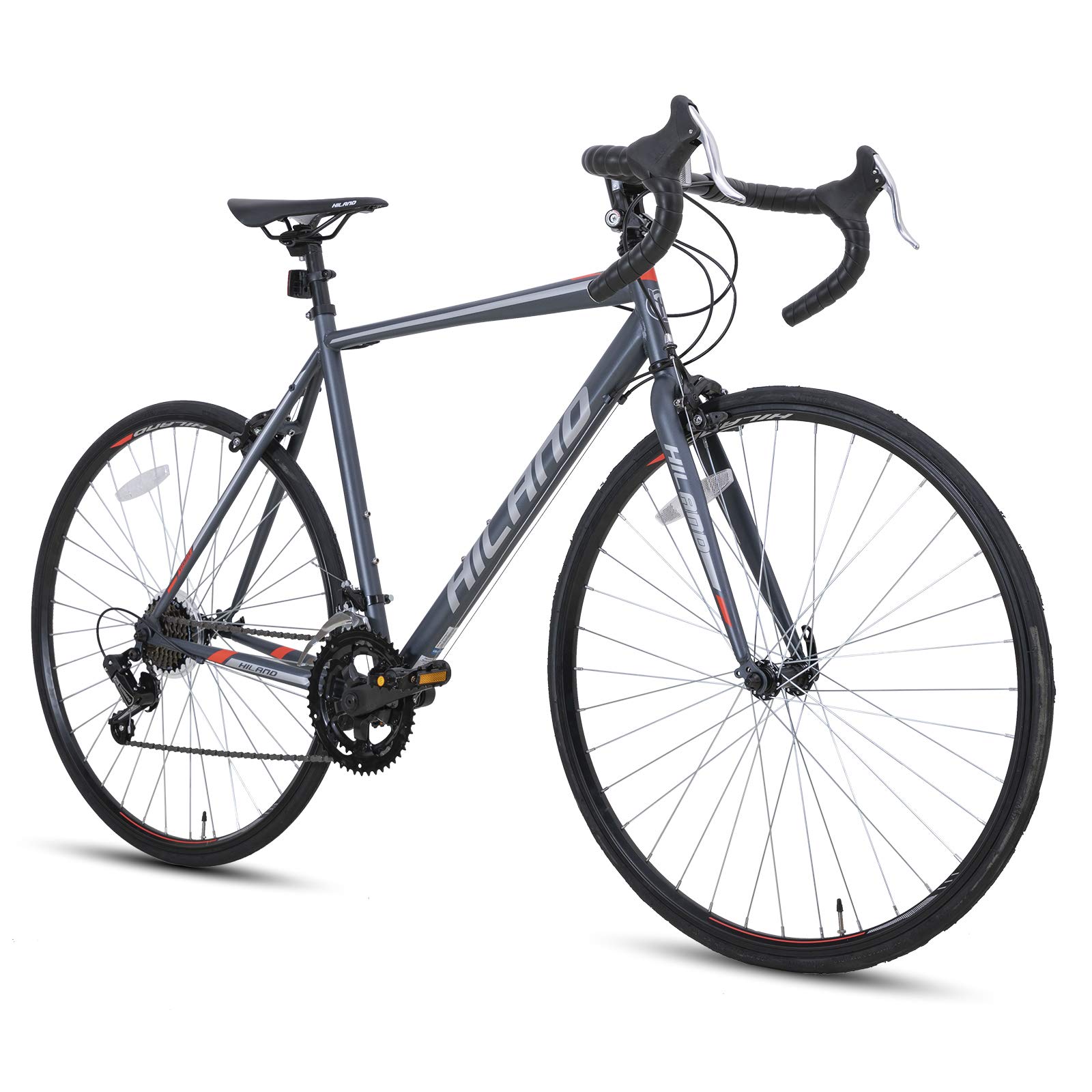 Hiland Road Commuter Bike 700C Wheels 14 speeds Racing Bike for Men Womens
