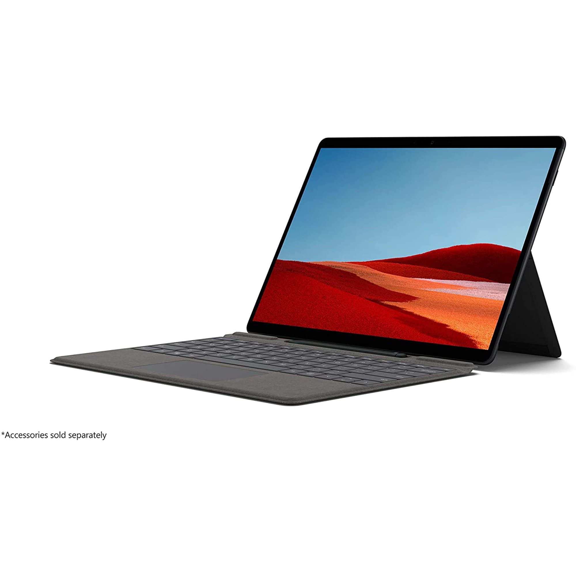 Microsoft Surface Pro X 13" PixelSense Touchscreen Tablet PC, SQ2 Processor, Windows 10 Pro, 16GB RAM, 512GB SSD, Black (1X8-00002) (Renewed)