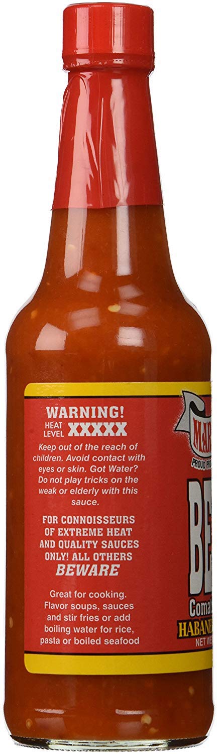 Marie Sharps Beware Comatose Heat Level Habanero Pepper Sauce,10oz (Pack of 2)