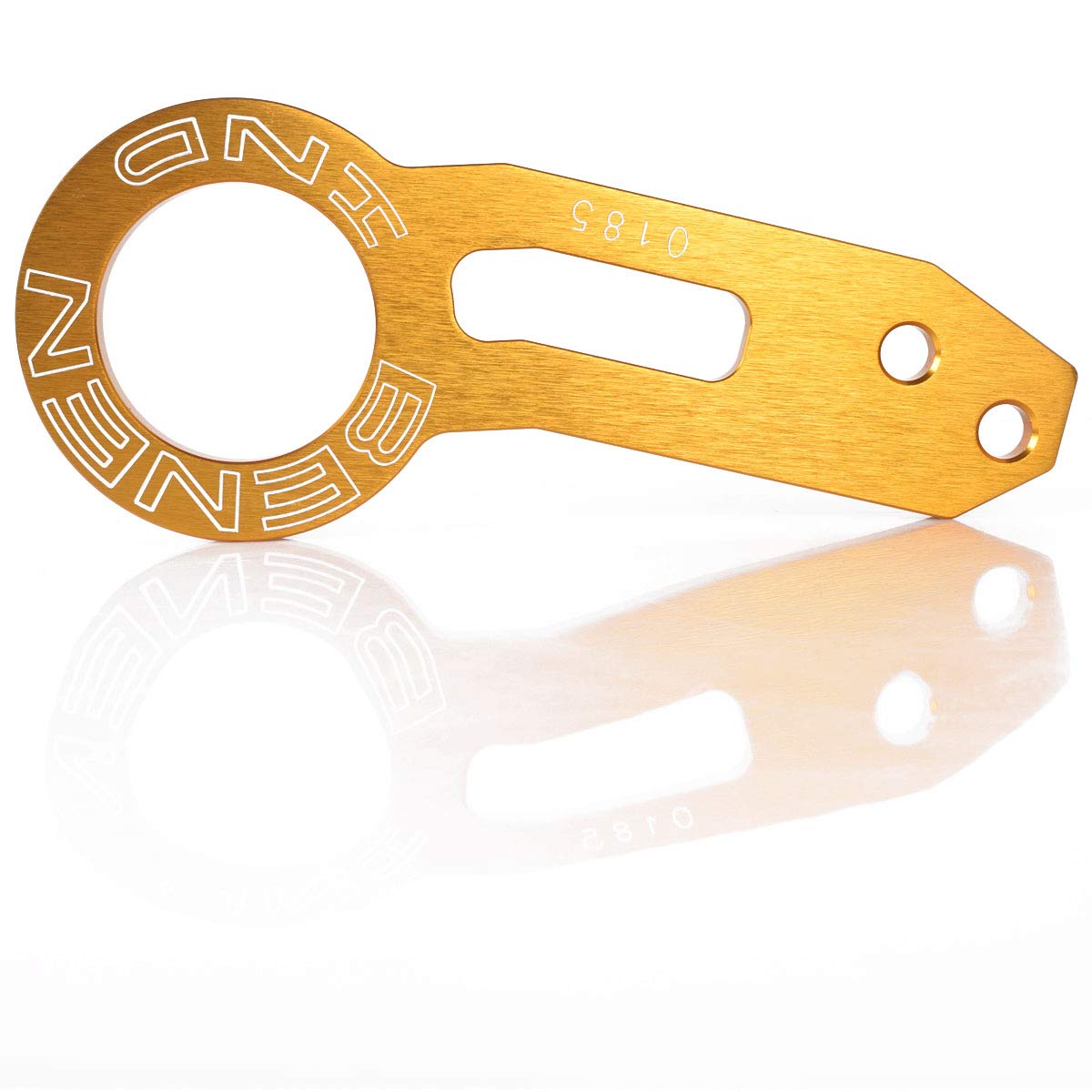 HENGSHENG Rear Tow Towing Hook for Universal Car Auto Trailer Ring Aluminum Racing Trailer Hook-Golden