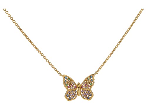 Kurt Geiger London Butterfly Short Pendant Necklace Multi One Size