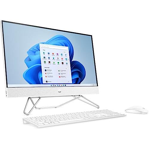 HP 24 23.8" Touchscreen FHD Business All-in-One Desktop Computer, Intel Pentium Silver J5040, 32GB DDR4 RAM, 2TB PCIe SSD, WiFi 6, Bluetooth 5.2, Keyboard and Mouse, White, Windows 11 Pro