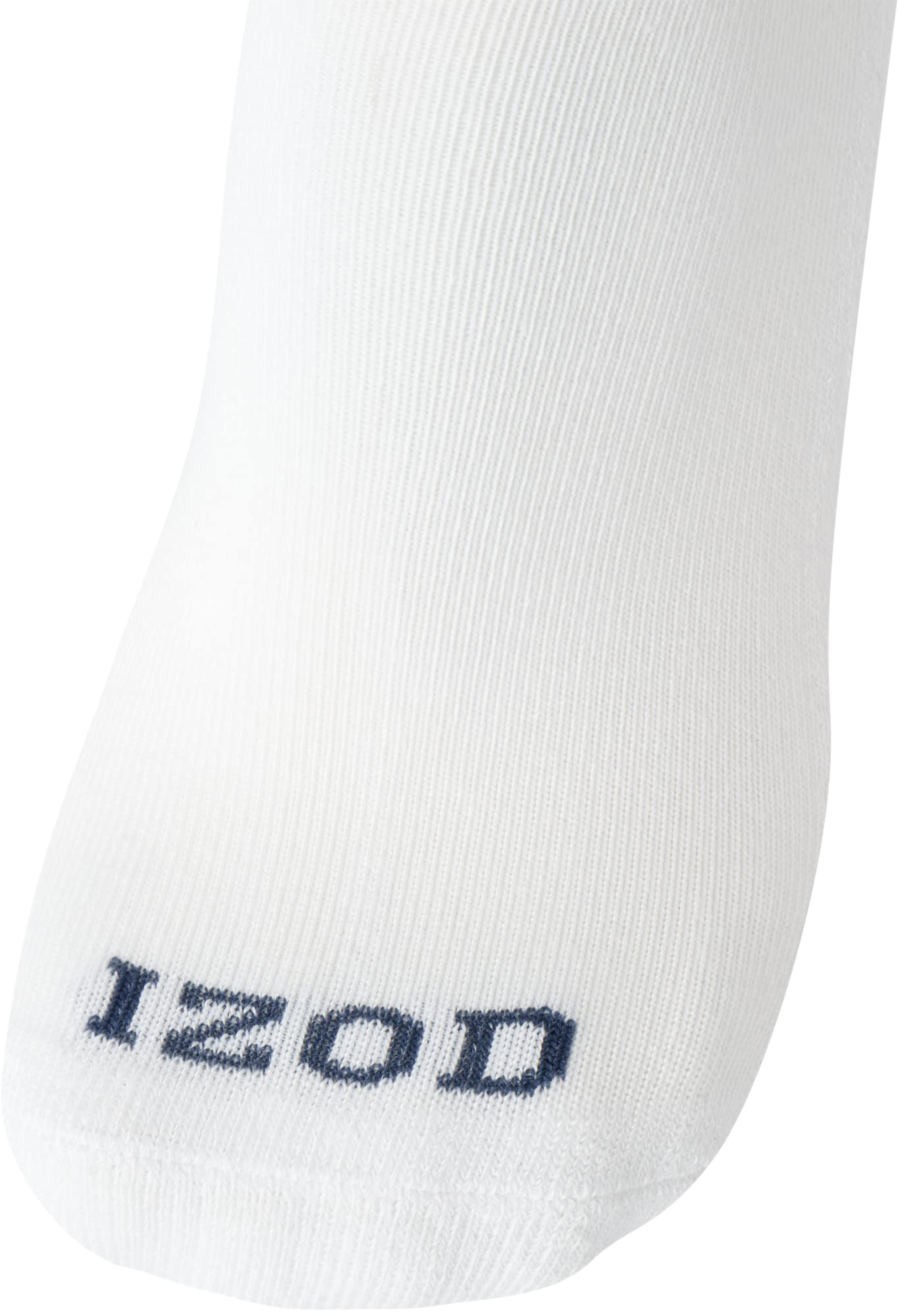 IZOD Men's Athletic Socks - Performance Cushion Low Cut Socks (10 or 12 Pack), Size 6-12.5, White (10PK)