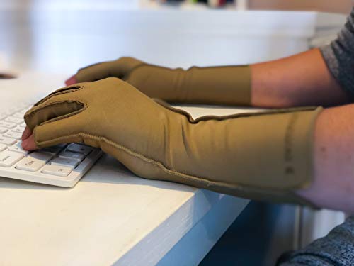 isotoner unisex adult One Pair of Open Finger Cold Weather Gloves, Camel, X-Large US