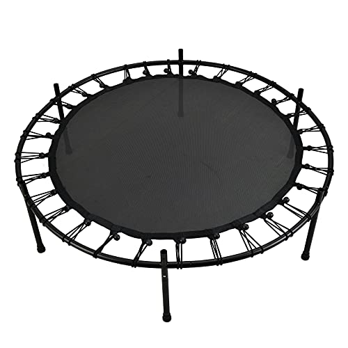 MengK FCH Kinder Trampolin Jumper 140 cm mit gepolsterten Stangen und Sicherheitsnetz, Gelb und Grün