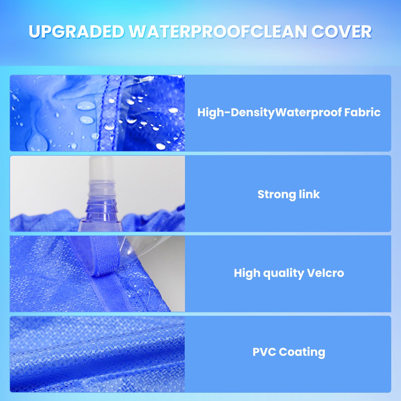 Mini Split Cleaning Kit 6 PCS AC Fin Comb, Air Conditioner Cleaning Kit with 9FT Drainpipe Support Plates Wall Mounted Dust Washing AC Clean Kit Fits 24000-36000 BTU(Large)