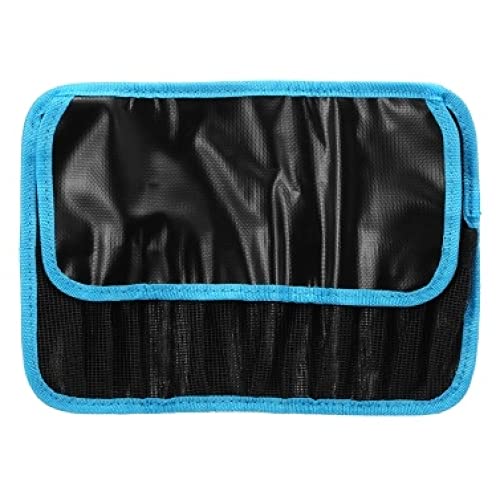 MengK Waterproof PVC Fishing Jig Bag 12 Pockets Protective Lure Bag Jig Storage Cover Bag Pouch Fishing Baits Tools Accessories Storage Organizer Bag