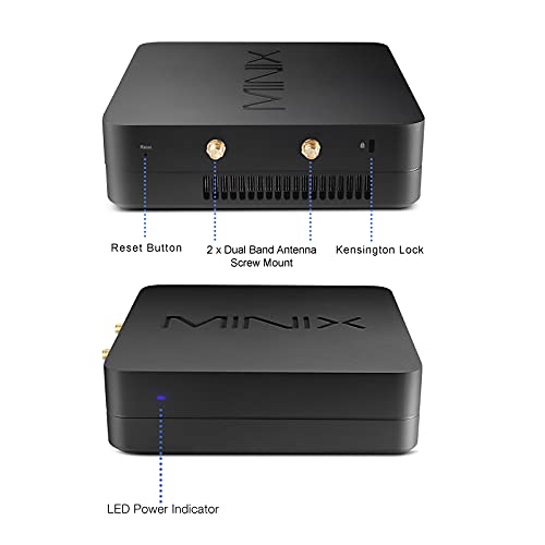 MINIX NGC-7 Pro Mini PC i7-10510U,16GB/512GB M.2 NVMe SSD Windows 11 Pro Mini Computer, Triple 4K @ 60Hz Display/HDMI 2.0/ USB-C/DP/2xGigabit Ethernet/4USB 3.1. Support 4G LTE, Auto Power On.