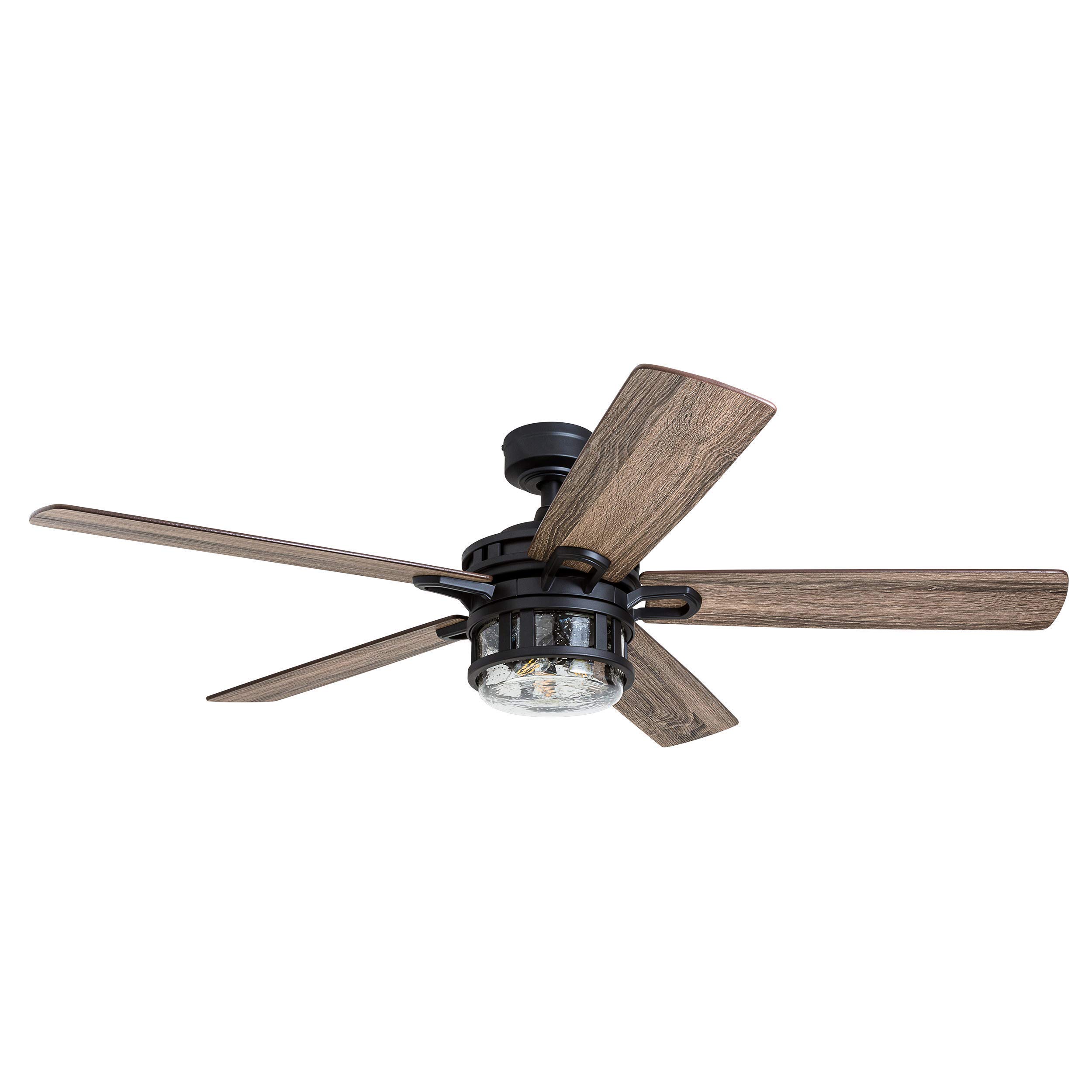 Honeywell Ceiling Fans 50690-01 Bonterra, 52 inches, Matte Black (Renewed)