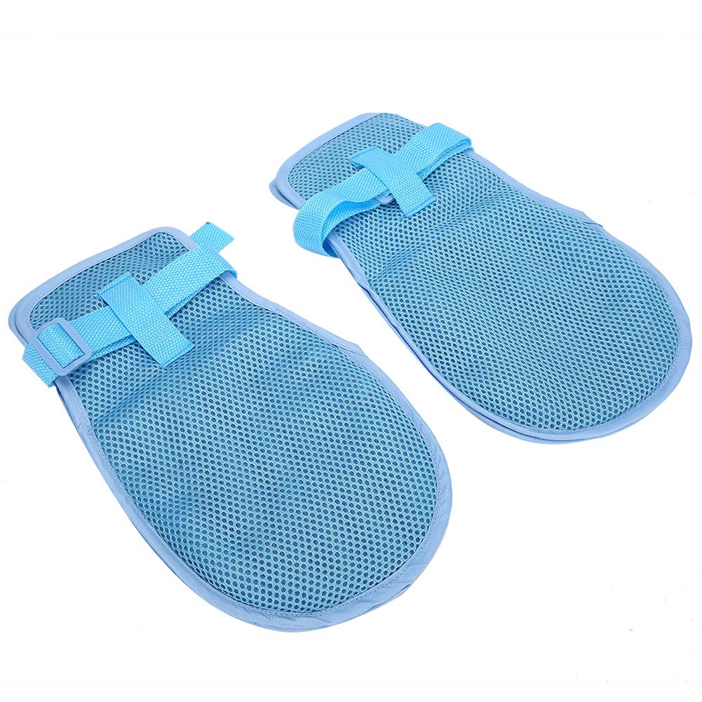 Hand Restraint Glove For Elderly, Dementia Anti Scratch Quality 1 Pair Breathable Adjustable Finger Size Fixed Gloves Size