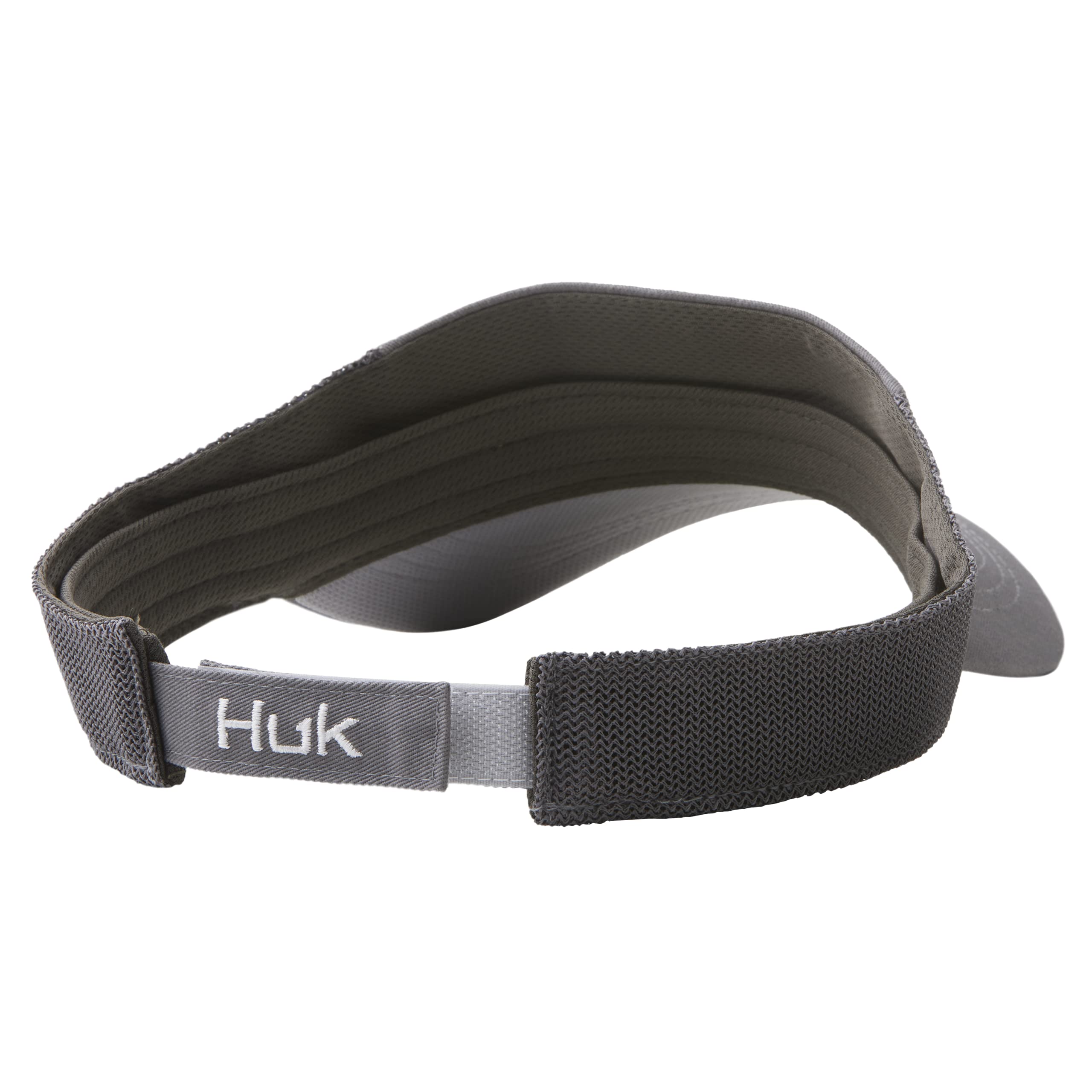 HUK Men's Huk'd Anti-Glare Fishing Visor, Sharkskin, 1