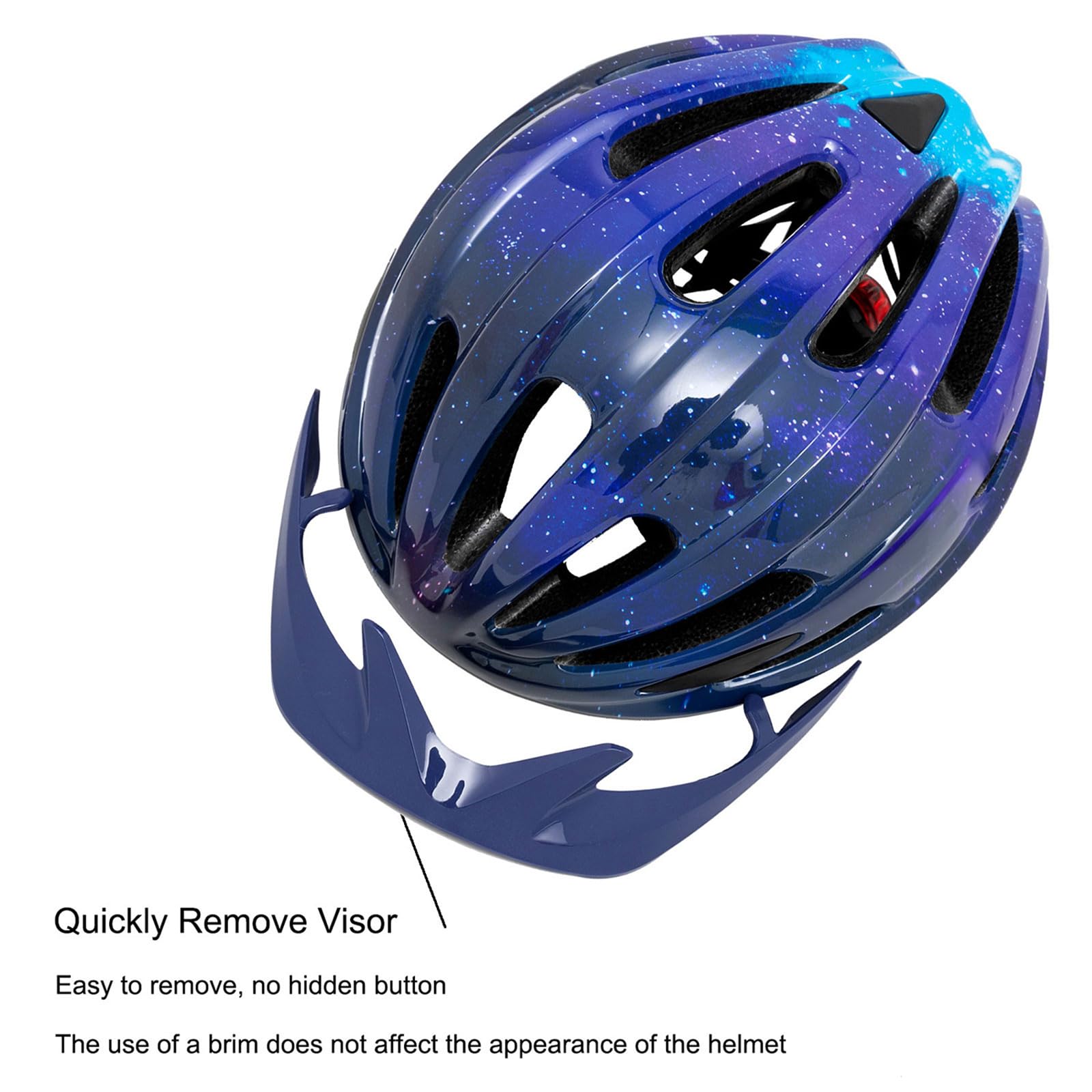 Hsility Bike Helmet Kids Bike Helmet Road Bicycle Helmet with Detachable Visor
