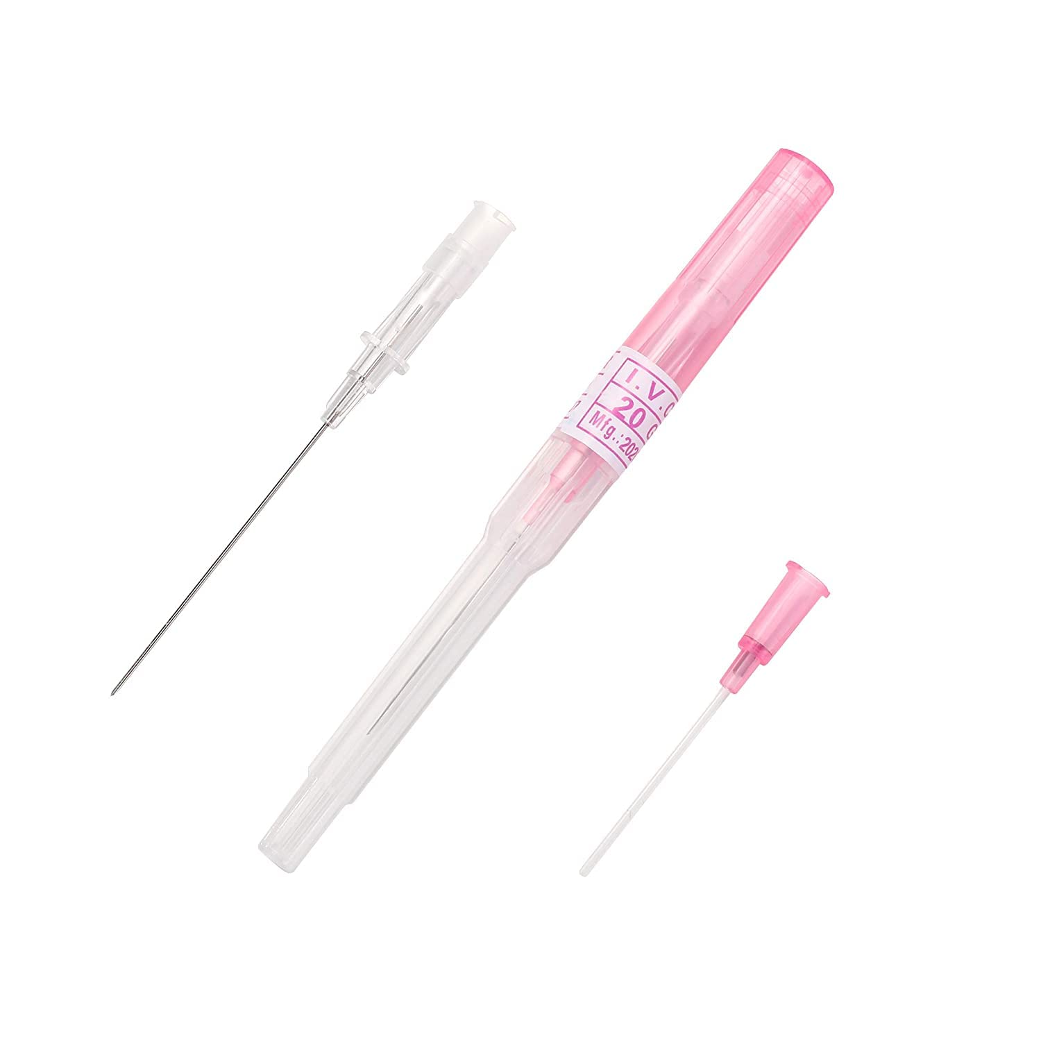 Piercing Needles,50PCS 20G IV Catheter Needles 20 Gauge Disposable Stainless Steel Hollow Body Piercing Needles for Ear Nose Belly Navel Nipple Piercing(20G)
