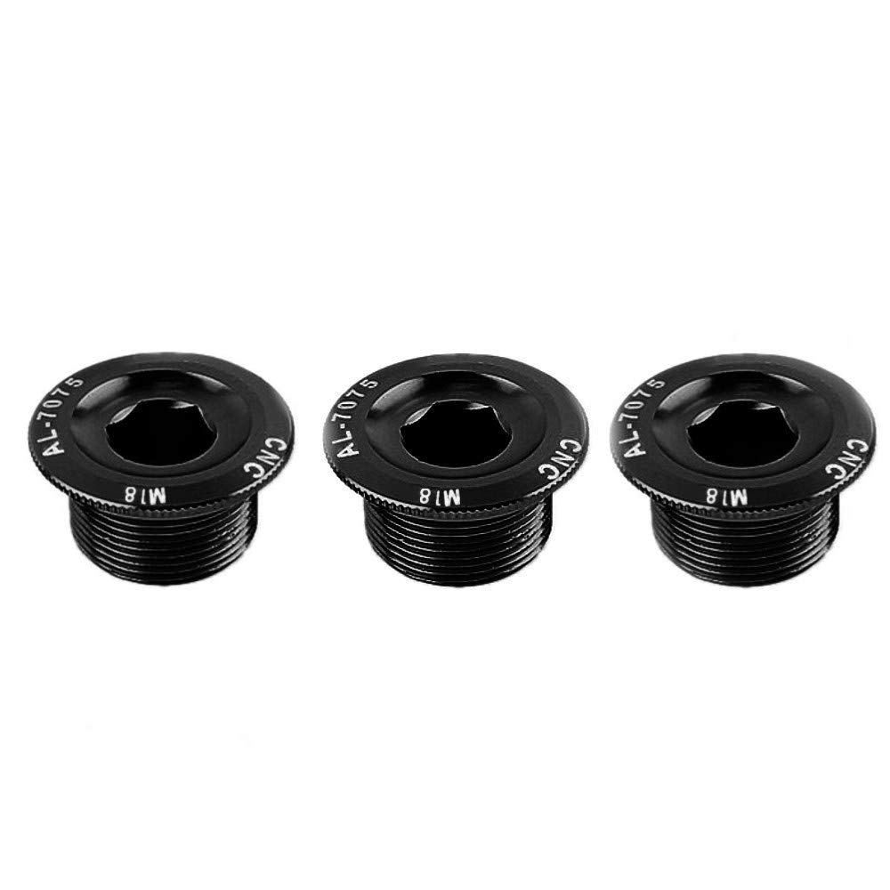 Laosting-R 3 Pcs Crankset Screw Bicycle Crank Arm Fixing Bolts Bike Crank Cap for Mountain Road Bike