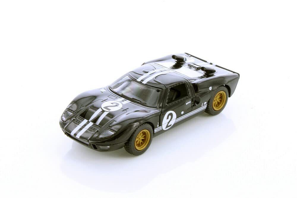 KiNSMART SetOf3 1966 Ford GT40 MKII Heritage Edition 5" 1:32 Scale Die Cast Metal Model Toy Super Race Car Blue Brown Black