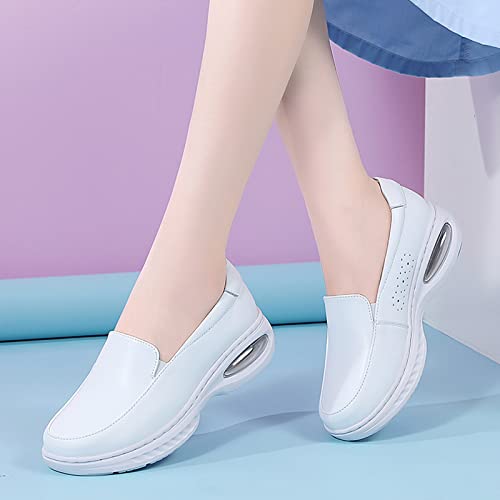 Ladies Shoes Slope Heel Shoes Soft Soles Breathable and Comfortable Leather Small White Mens Leather Shoes Casual Boot