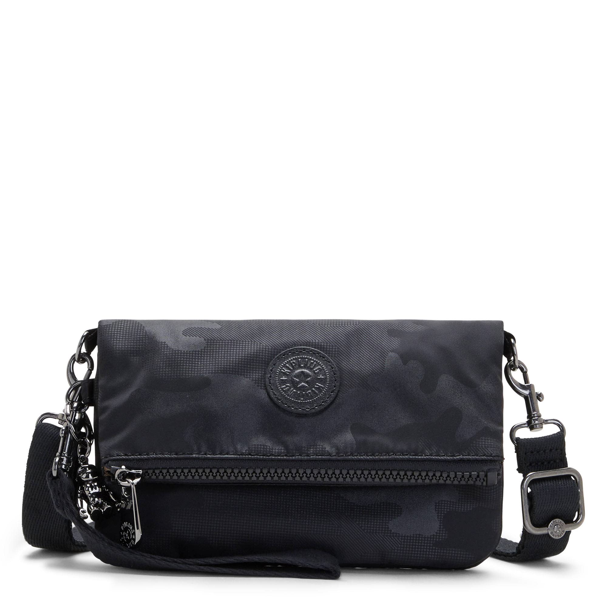 Kipling Lynne 3-in-1 Convertible Crossbody Bag Black Camo Emb