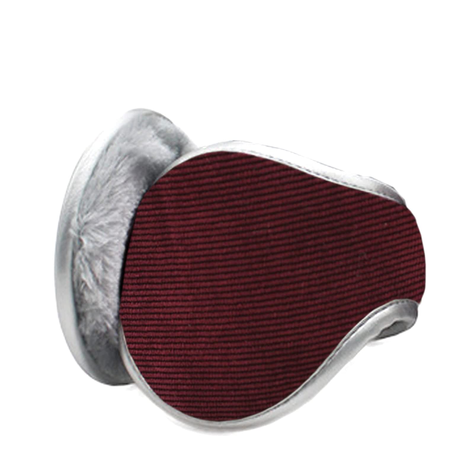 Kedofe Winter Ear muffs Women Men Ear Warmers Adjustable Foldable Waterproof Warm Earmuff With Reflective Stripe (Wine Red)
