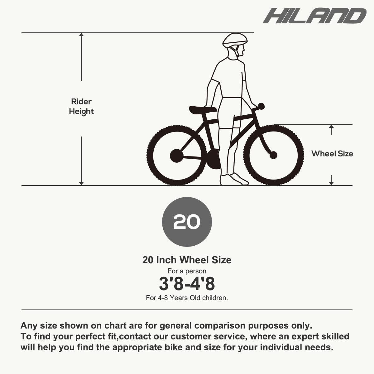 HILAND Kid Mountain Bike,Internal Cable, Magnesium Alloy Frame, 7 Speeds, Disc Brake, with Suspension Fork for Boys Girls