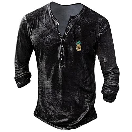Mens Turtleneck Long Sleeve Shirts Printed Mock Neck Long Sleeve Undershirt Basic Business Gym Mens Tops Black