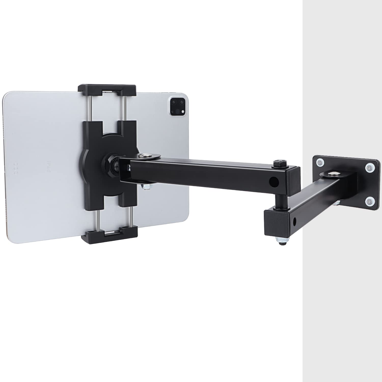 Mippko Foldable Tablet Wall Mount Holder,Multiple Angles Adjustment Extendable Articulating Aluminum Alloy Mount for 7~12.9 inch Tablets iPad/Nexus/LG G Pads/e-Reader/Switch