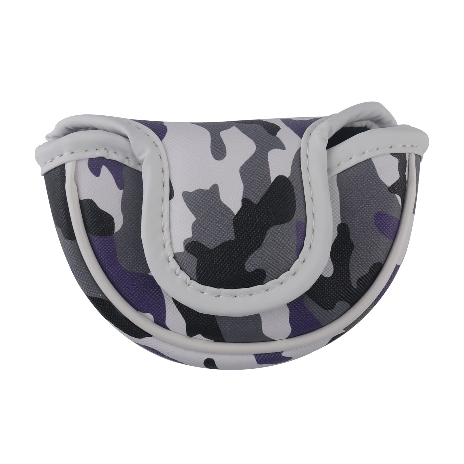 HISTAR Golf Small Mallet Putter Cover with Magnetic Closure for Scotty Cameron (Camouflage Purple)