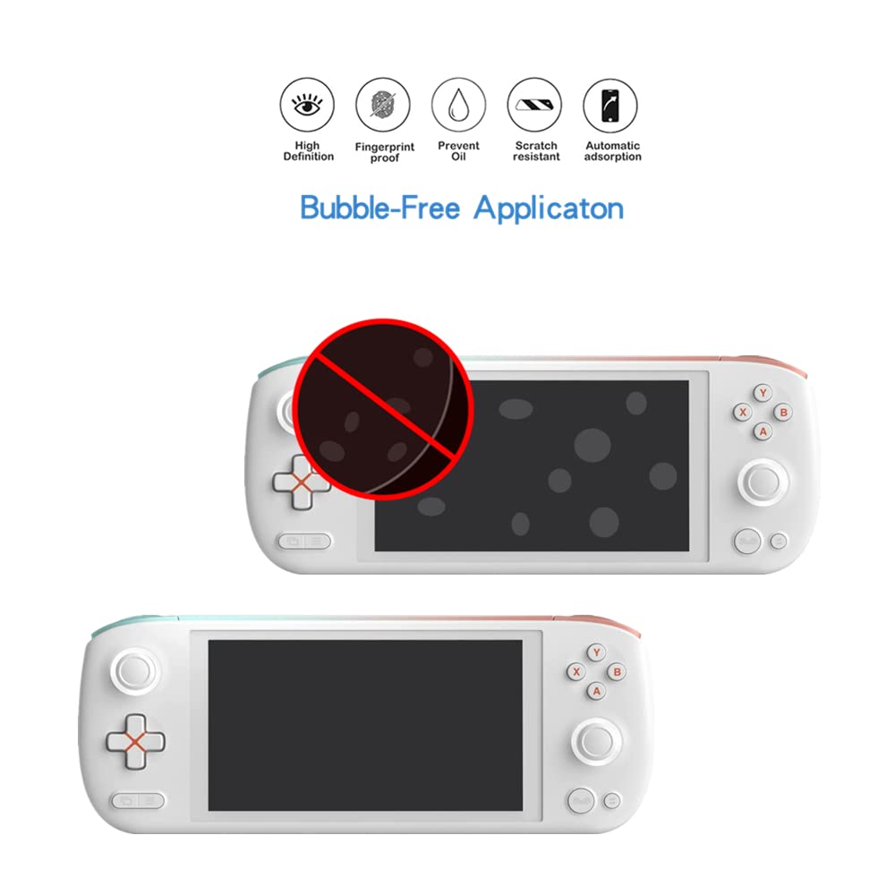 MIHENCE [ 3PCS Compatible for AYANEO AIR Screen Protector, PET Premium Real HD Protective Film Compatible for AYA Neo AIR/AIR Pro/AIR 1S - 5.5 Inches OLED Handheld PC Game Console