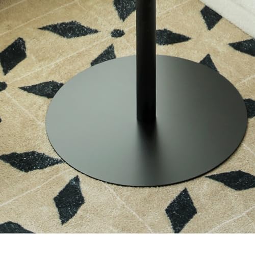 GuiPaiShi Sofa Side Table, Black Iron End Tables, Small Space Bedroom Desk Lamps Tables, H: 18/22", Elegant but Practical(Size:48 * 37 * 45CM)