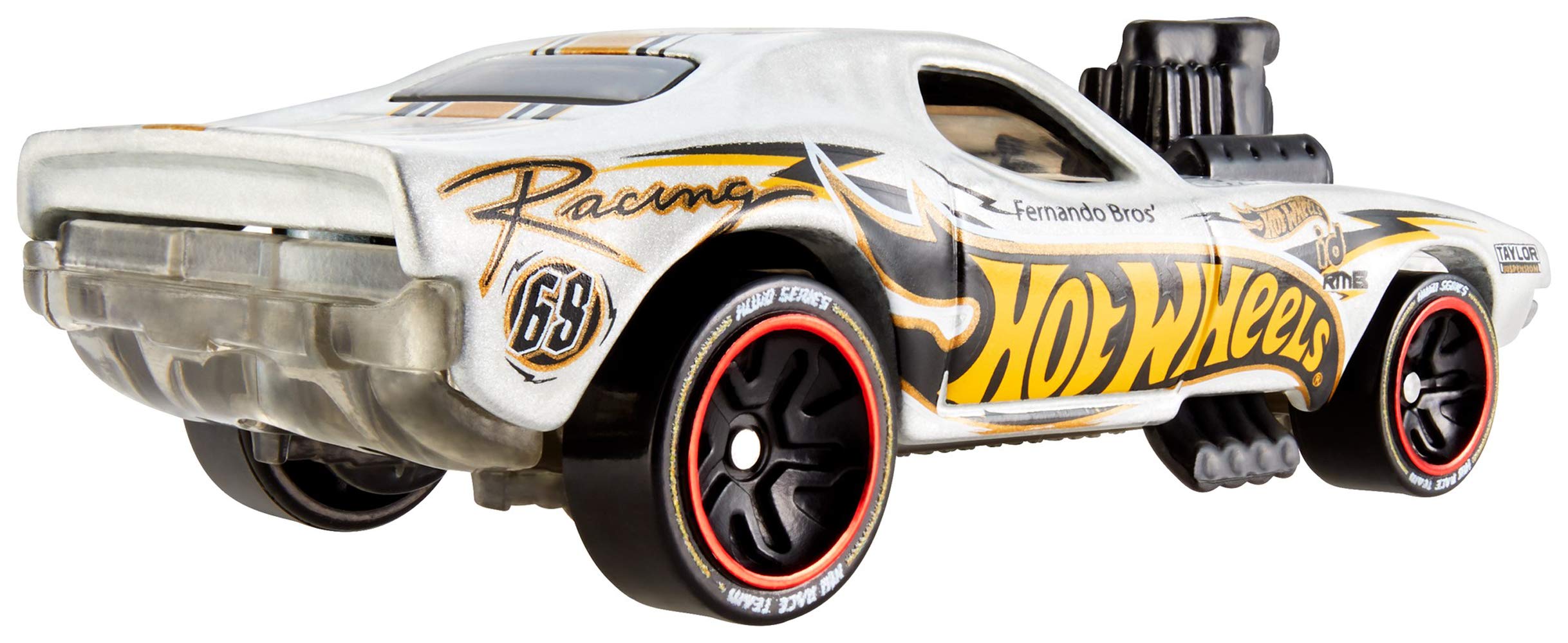 ​Hot Wheels id Vehicle​ Roger Dodger​ with Embedded NFC Chip, Uniquely Identifiable, 1:64 Scale, for Kids Ages 8 Years and Older