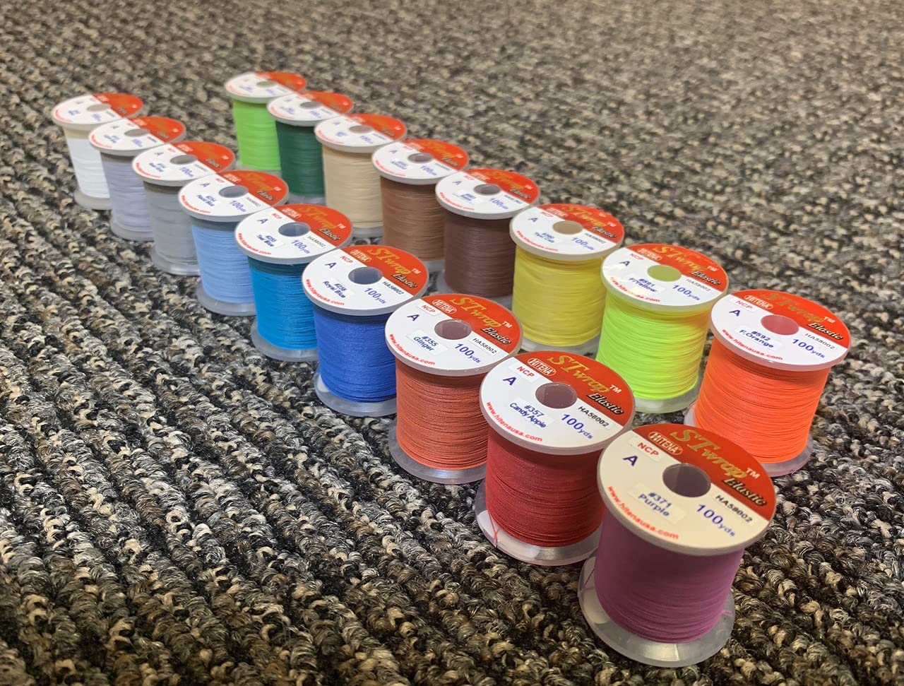 Hitena STWRAP Rod Wrapping Thread - NCP Winding Thread. Sits Perfectly Flat on Blank and Less Fuzzy. Color Never Fades Over Time