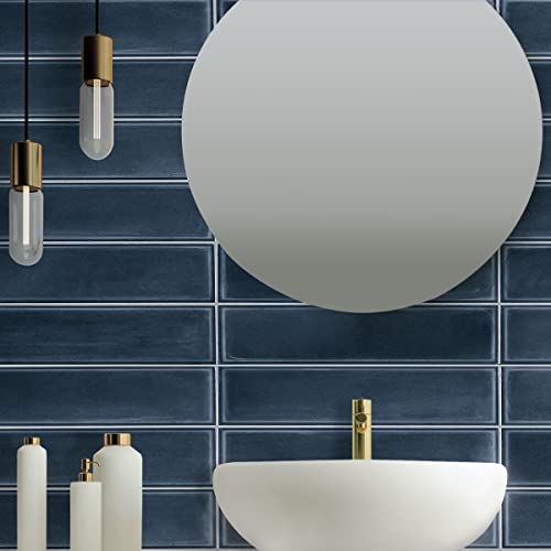 Ivy Hill Tile Stacy Garcia Olimar Denim 3.93 in. x 0.39 in. Matte Porcelain Wall Tile Sample