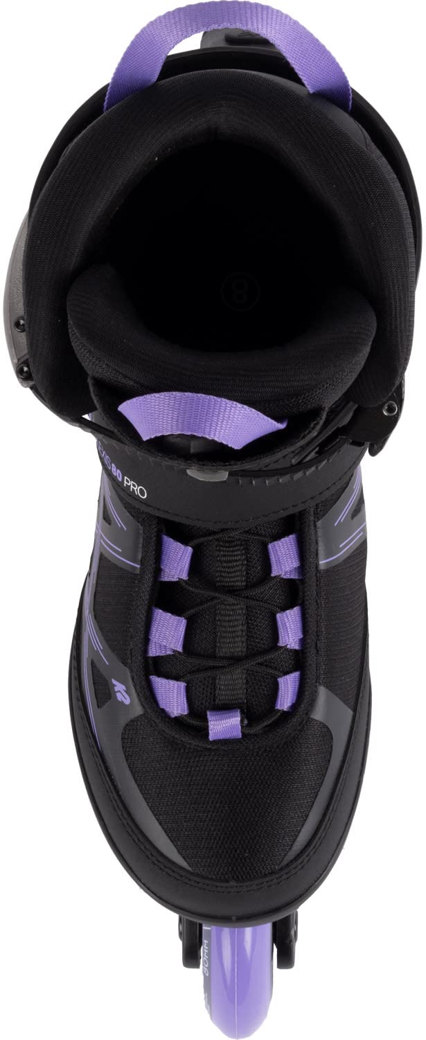 K2 Skate Alexis 80 Pro, 8.5,Black_Lavendar