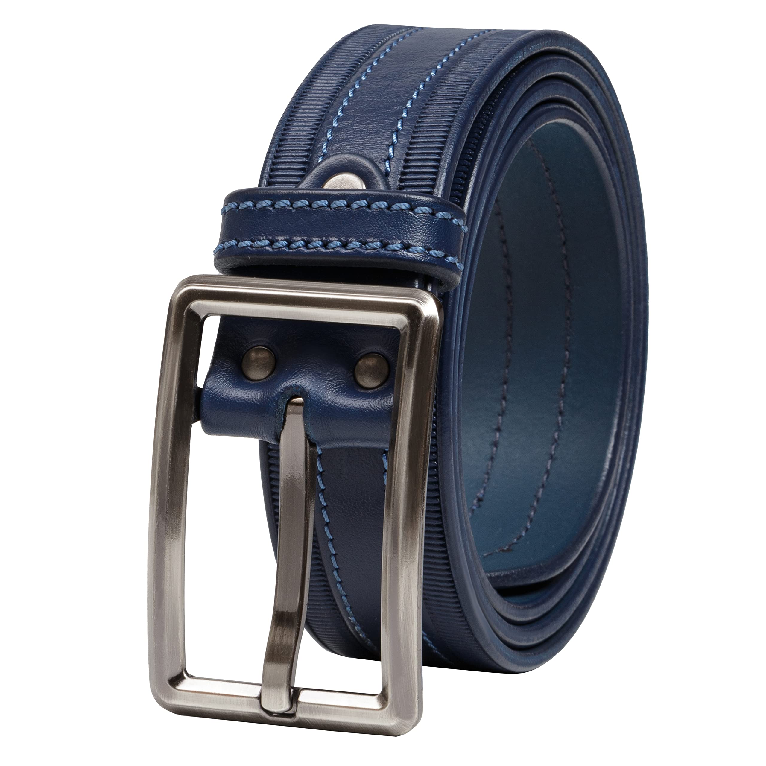 KIEKA Men Belt (Blue, 40-44")