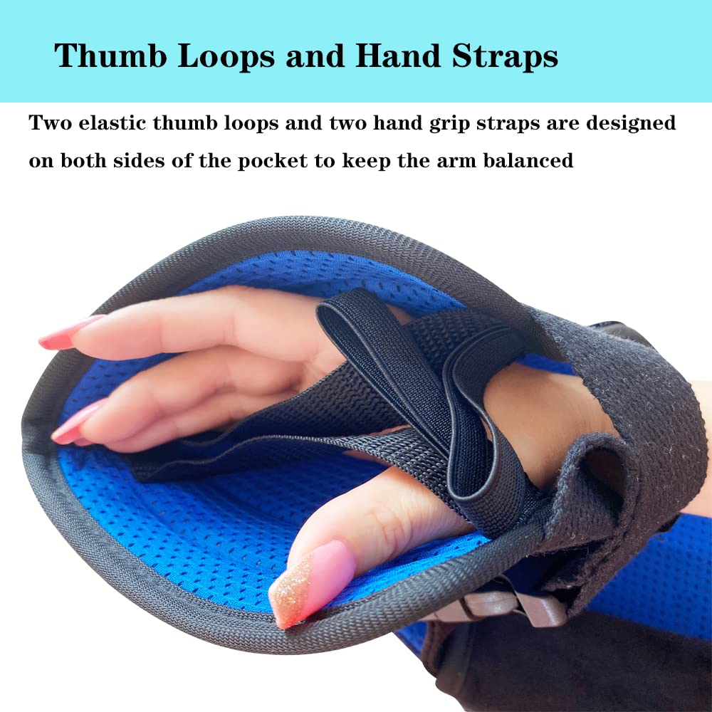 Ledhlth Soft Foam Arm Sling Blue for Shoulder Kids Toddler Arm Support Brace for Broken Collarbone Children Shoulder Immobilizer for Shoulder Injury (Kids S)