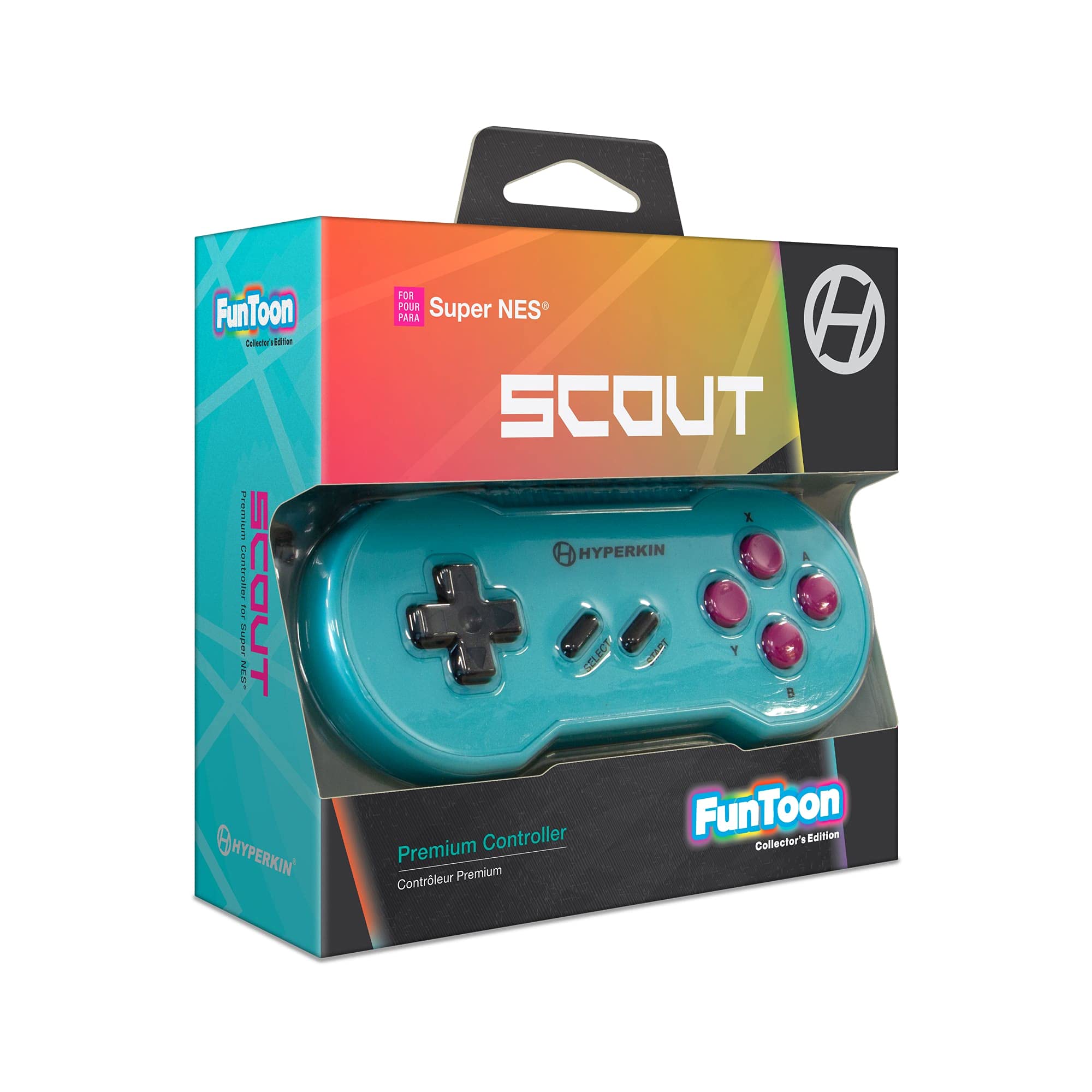 Hyperkin "Scout" Premium Controller for Super NES (Hyper Beach) Funtoon Collector's Edition - Super NES
