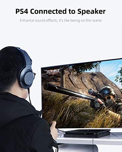 Hagibis USB External Sound Card Adapter 2 in 1 USB to 3.5mm Headphone and Microphone Jack Audio Adapter Mic Stereo Sound Card for Windows, Mac, Linux, PC, Laptops, Desktops, PS4, PS5 (Black)