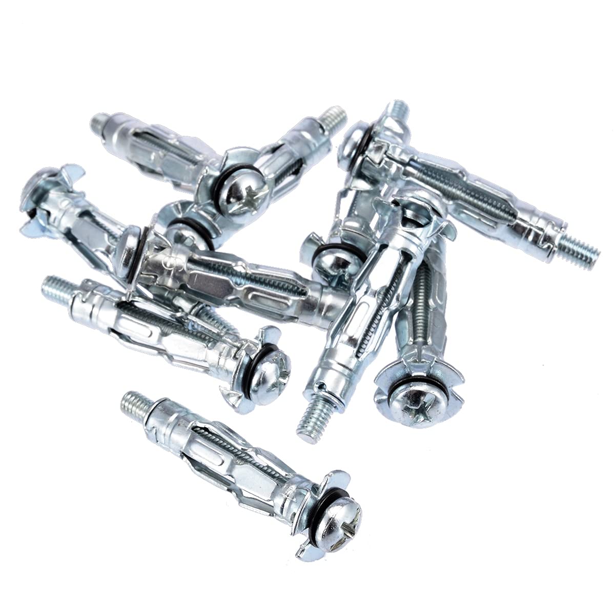 MOBEBI Expansion Bolts,10pcs M4 X 32mm Hollow Wall Expansion Screw Metal/Cavity/Plasterboard Plug/Fixing Screw Anchor Bolts