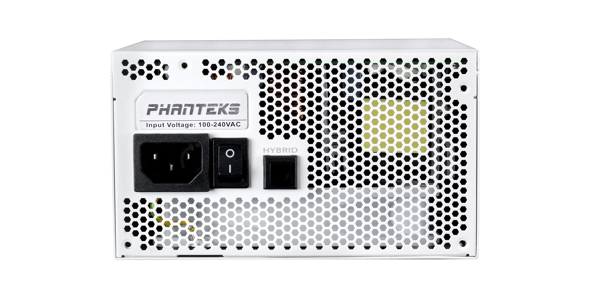 Phanteks (PH-P1000G_WT02) AMP 1000W V2 80PLUS Gold, ATX Power Supply, 12VHPWR Included, Fully Modular, Hybrid Mode, Silent Fan, Revolt PRO Link Certified (White)