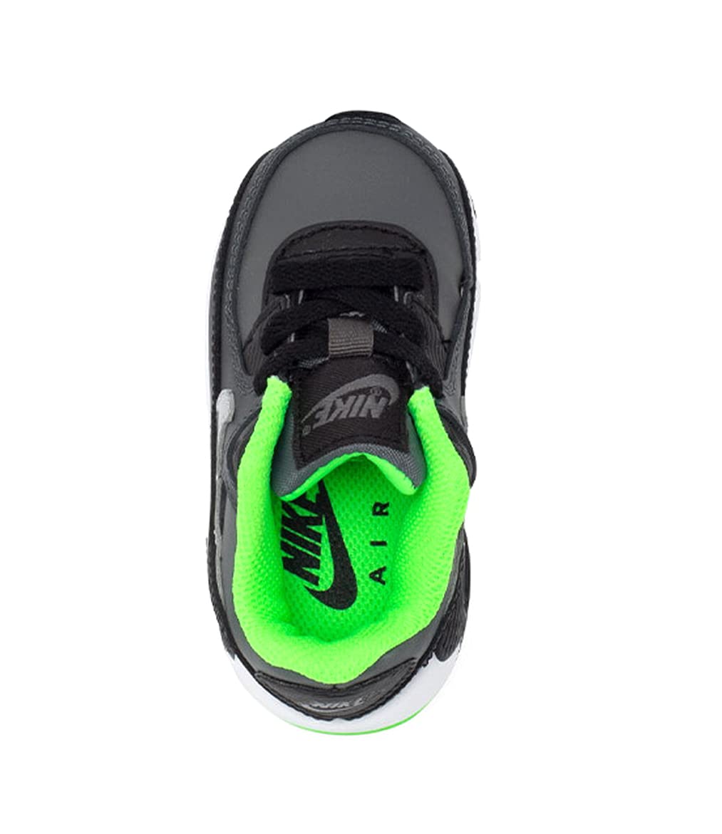 Nike Toddler's Air Max 90 LTR Black/Chrome-Dk Smoke Grey (CD6868 016) - 6
