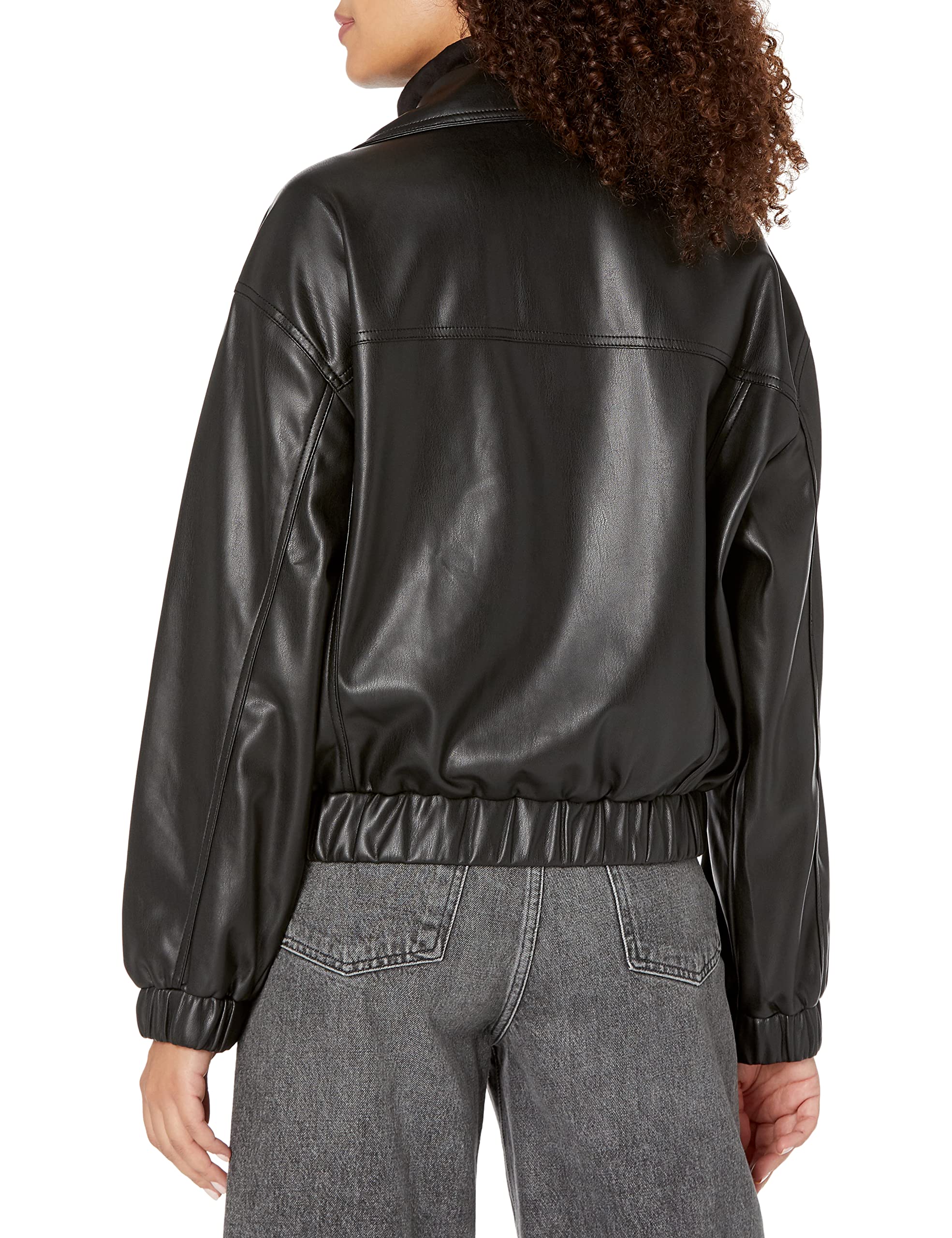 KARL LAGERFELD PARIS Women's Everyday Essential Sport Jacket, Black, Large