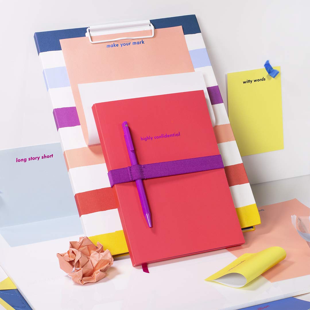 Kate Spade New York Stacked Notepad Set of 3, Cute Notepads Have 75 Sheets of Paper, Small Medium and Large Note Pads, Dog Party